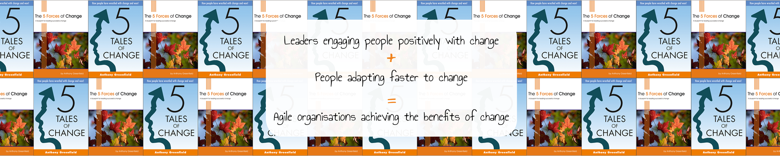 5 forces of change. Change management training, organisational development.